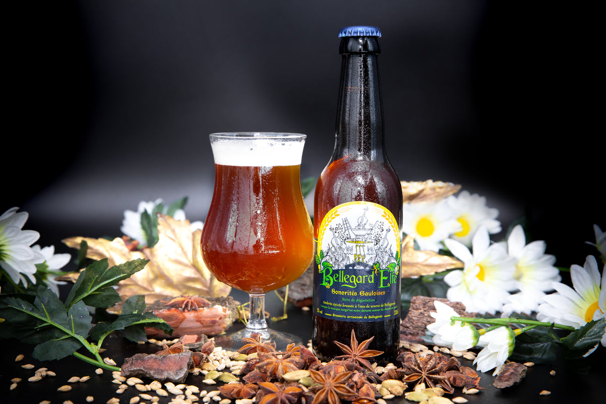 "SONORITES GAULOISES" - Bière Ambrée épicée - 5% vol. | Bellegard'Elfe